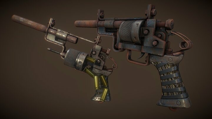 ArtStation - Post-Apocalyptic Revolver
