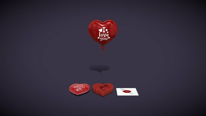 ArtStation - Valentines Day 3D Model