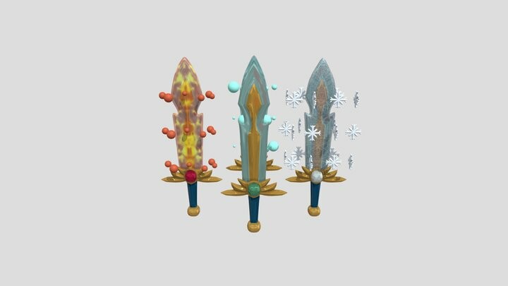 ArtStation - Elements Swords(weapon)
