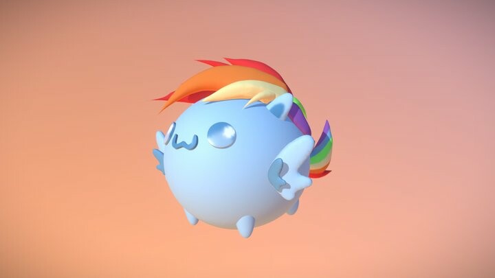 ArtStation - 3D Rainbow Dash