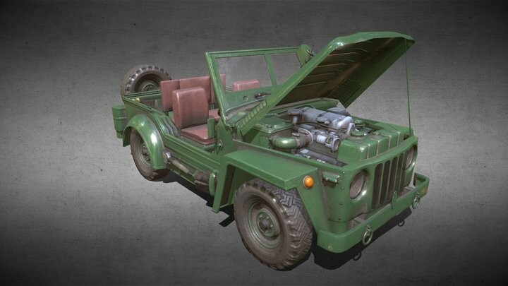 ArtStation - Austin Champ Light Truck - Game Model