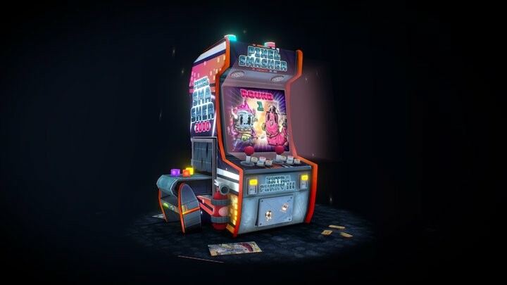 ArtStation - Pixel Arcade Smasher Machine