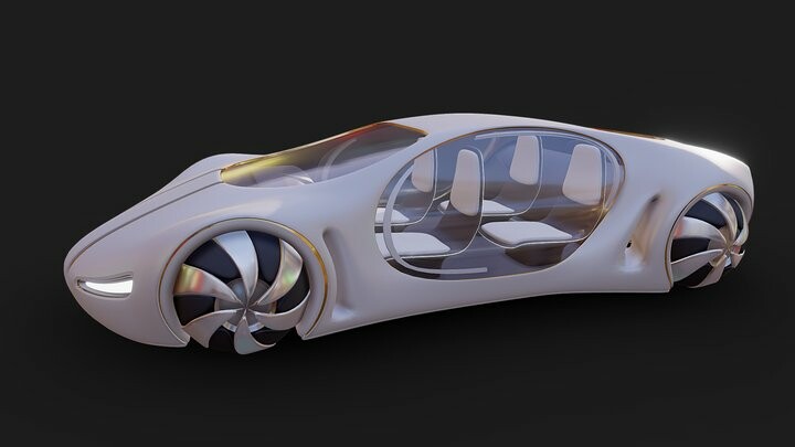 ArtStation - Future Car 34 3D Model