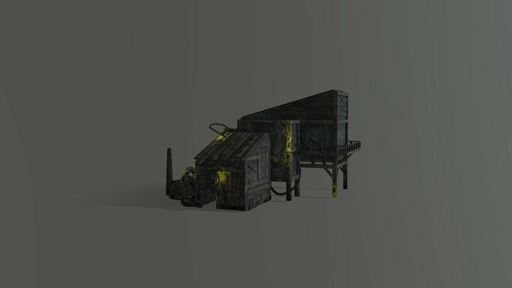 ArtStation - 3D model - Infected house