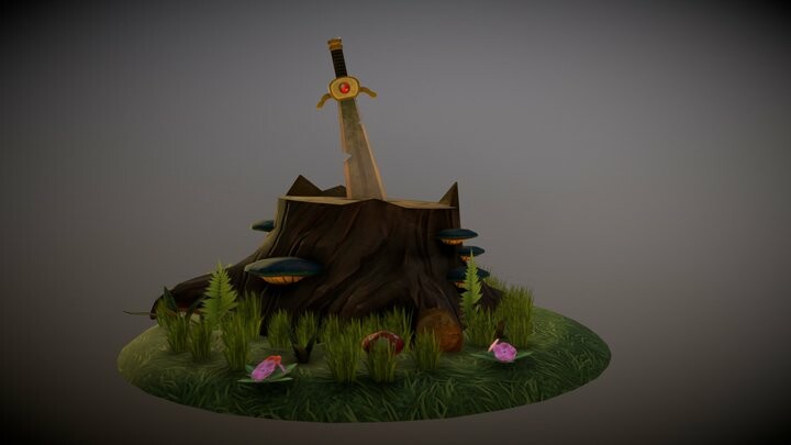 ArtStation - Little sword in the forest