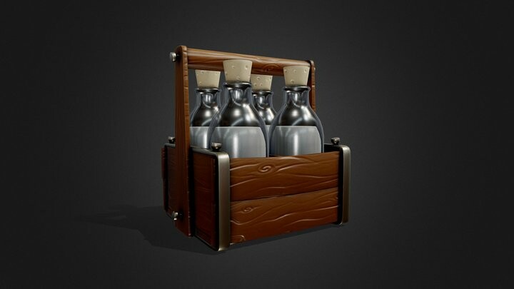 ArtStation - Stylized Milk Carrier - Tutorial Included