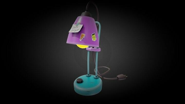 ArtStation - Stylized Desk Lamp