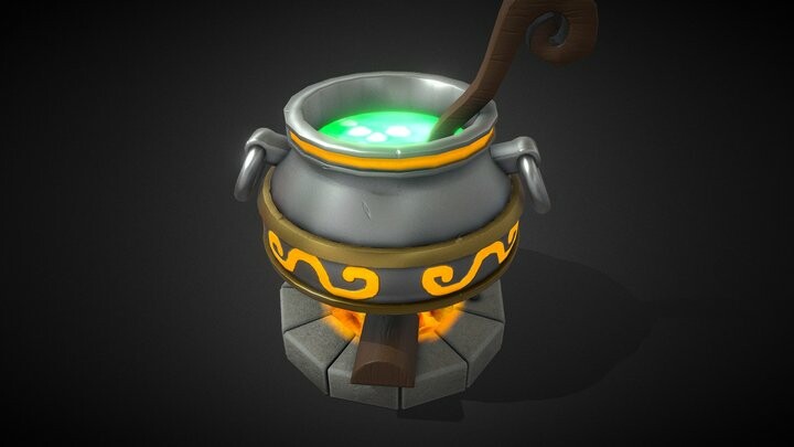 ArtStation - Stylized Cauldron