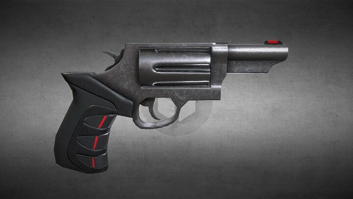 ArtStation - Modern revolver (Substance Painter)