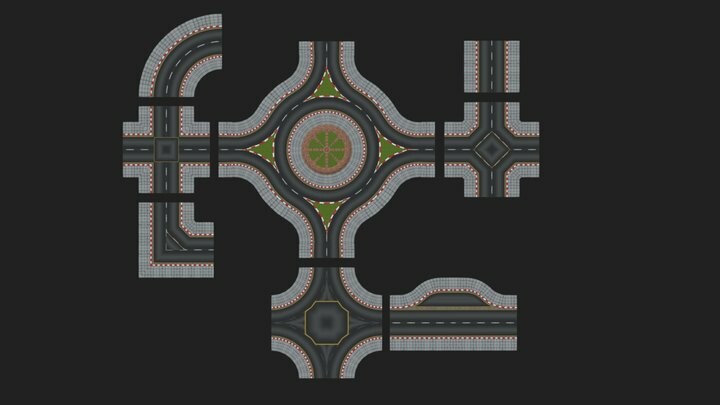 ArtStation - Stylized Road Blocks