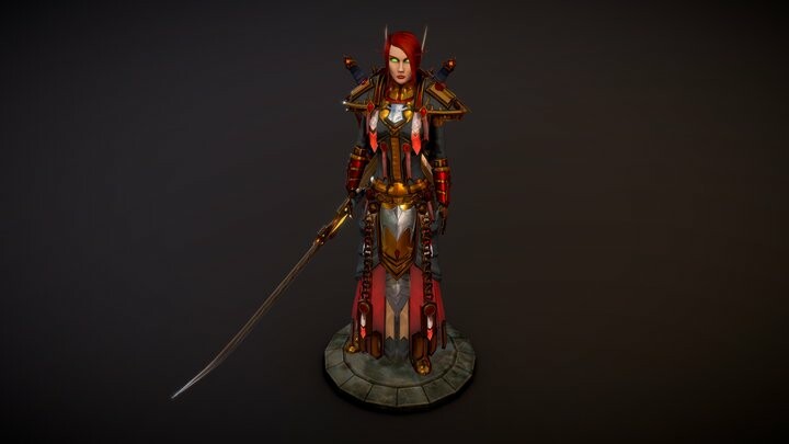 ArtStation - Blood elf fan art