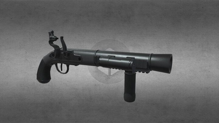 ArtStation - Military Close Combat Tactic Pistol