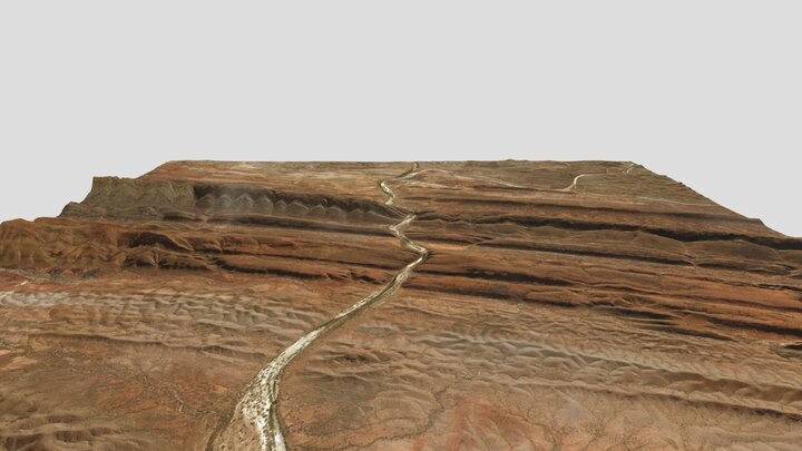 ArtStation - Eroded desert ridge