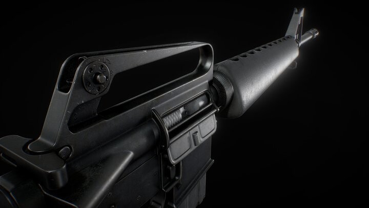 ArtStation - The M16A1 and its variants