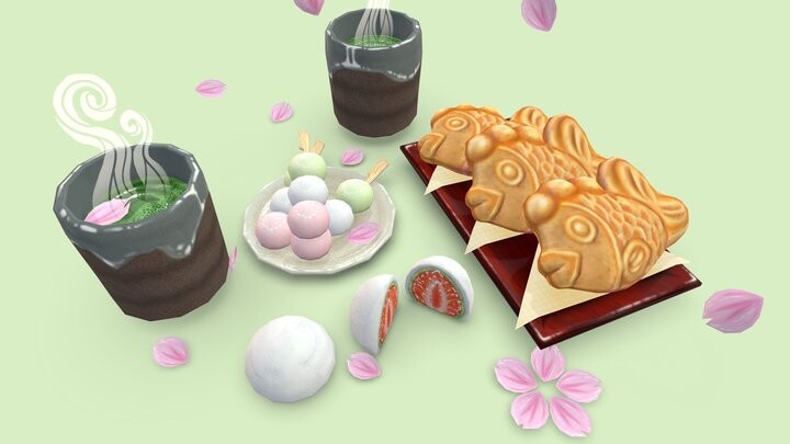 ArtStation - Hanami - Handpainted