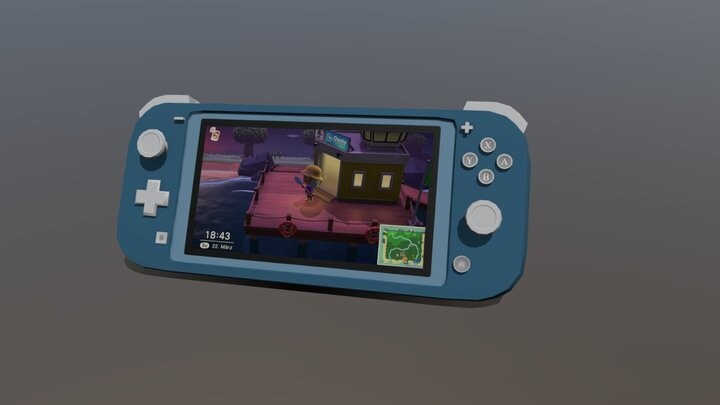 ArtStation - Nintendo Switch Lite [Low Poly]