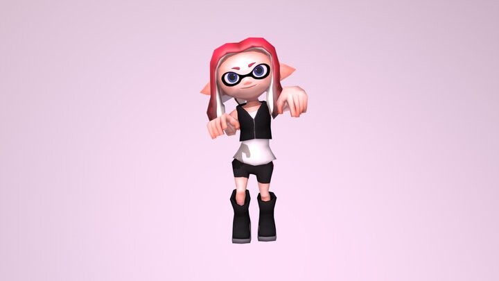 ArtStation - Splatoon - Low Poly Inkling