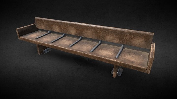 ArtStation - Wooden Bench