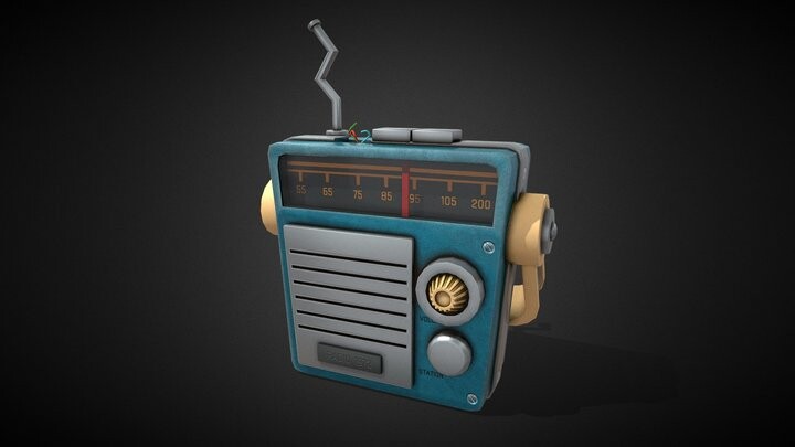 ArtStation - Stylized Radio