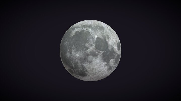 ArtStation - Photorealistic Moon 8k Textures 3D Model