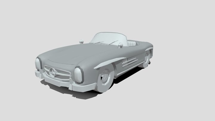 ArtStation - Mercades 300 SL Roadster - 3D Model
