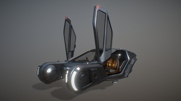 ArtStation - Blade runner 2049 flying car - Spinner