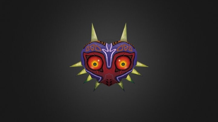 ArtStation - Stylized Majora's Mask and Sword