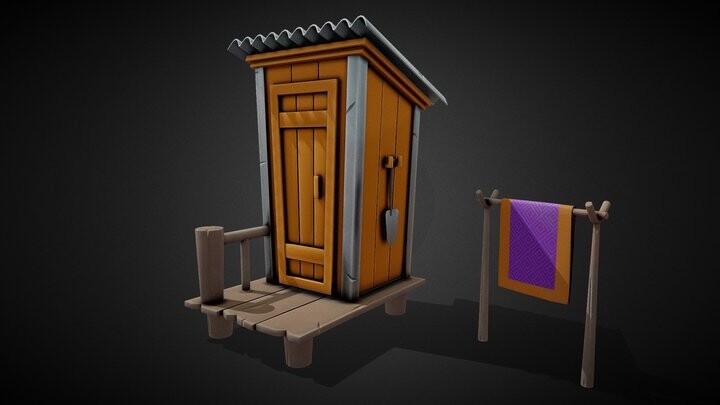ArtStation - Stylized Shed