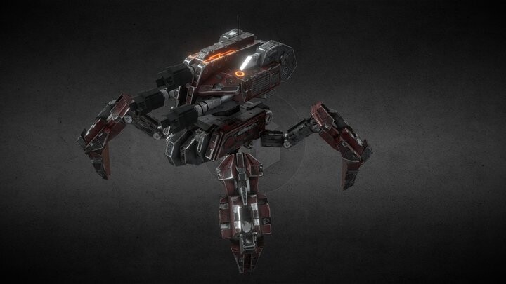 ArtStation - Spider Mech for Minions of Steel