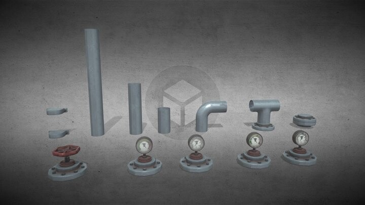 ArtStation - Modular Pipe Set for Game Environments