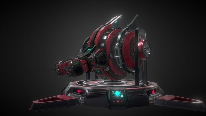ArtStation - plasma turret