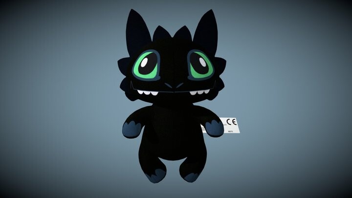 ArtStation - Night Fury - Toothless (Fabric toy)