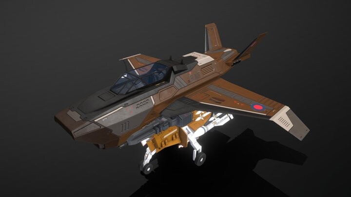 ArtStation - Scifi Fighter NR75