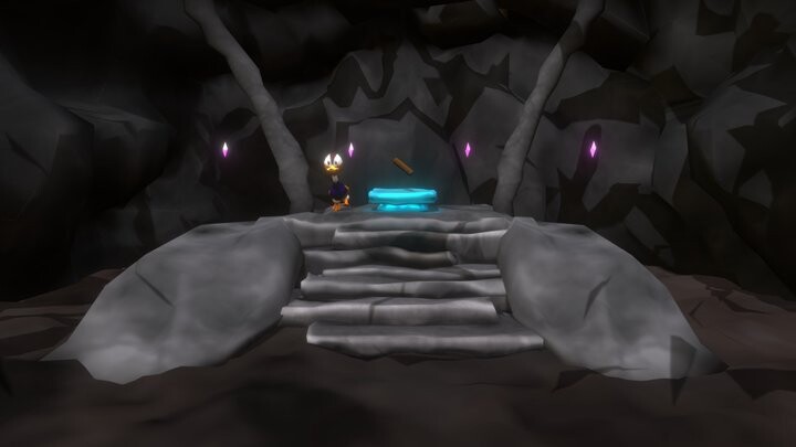 ArtStation - Duck in a cave