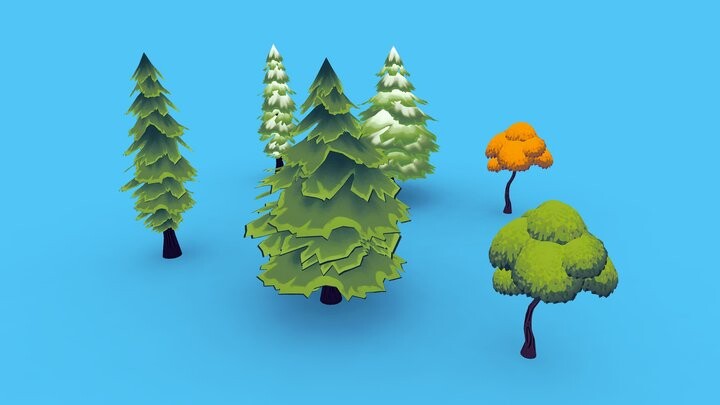 ArtStation - Stylized Trees