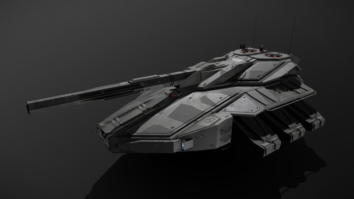 ArtStation - Scifi Ghost Medium Stealth Antigrav Tank