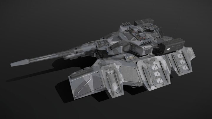 ArtStation - Scifi Pitbull Medium Antigrav Tank