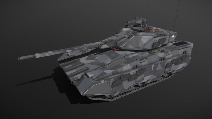 ArtStation - Scifi Predator Light Tank