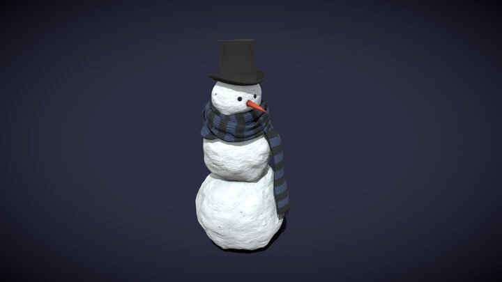 ArtStation - Snowman Realistic 3D Model