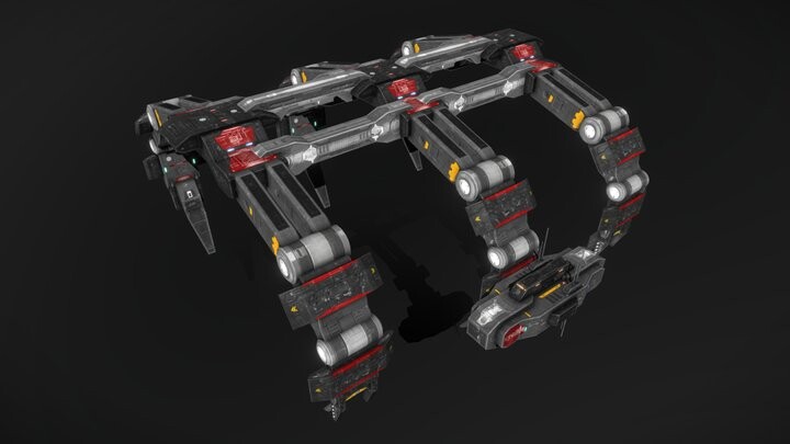 ArtStation - Spaceship Shipyard Class II