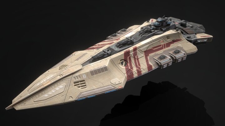 ArtStation - Haydron Class Battleship