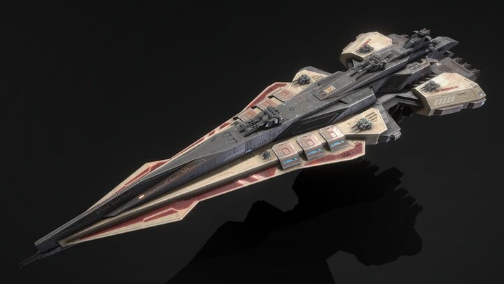 ArtStation - Chrone Class Battlecruiser