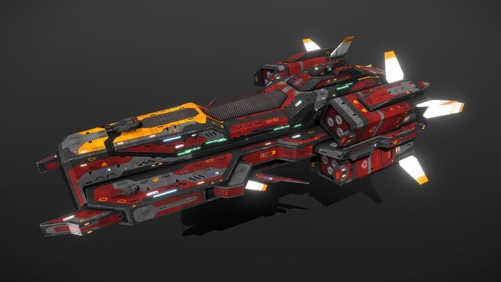 ArtStation - Sentinel Class Missile Cruiser