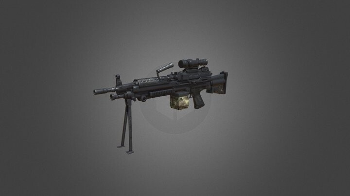 ArtStation - Game Ready M249