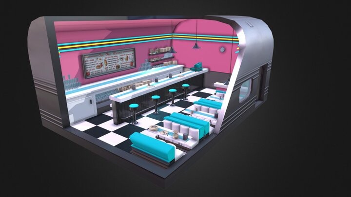 ArtStation - Retro Diner