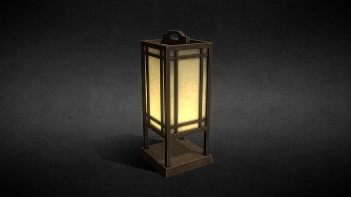 ArtStation - Old Japanese Lamp : Andon