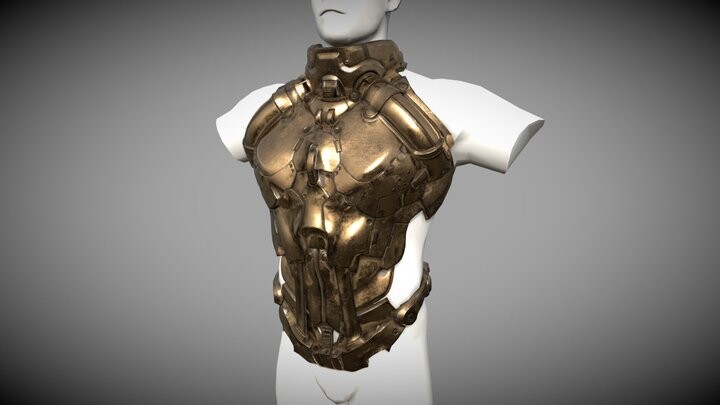 ArtStation - Steampunk chestplate lowpoly