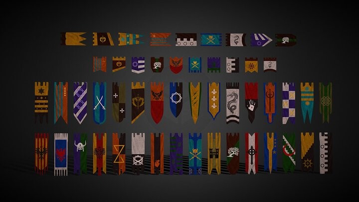 ArtStation - Medieval Banners & Flags