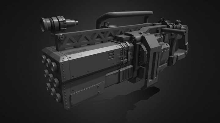 ArtStation - Titanfall Titan Shotgun for 3D Print
