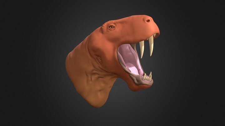 ArtStation - Smilesaurus ferox head bust